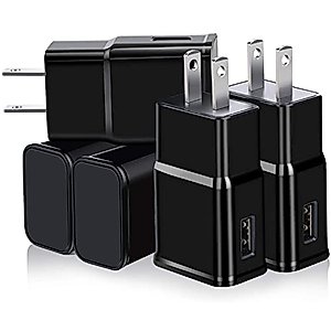 5-Pack Type C Charger Fast Charging Block, Android Phone Rapid USB Wall Charger Compatible with Samsung Galaxy S21/S20/S10/S10e/S10 Plus/S9/S9 Plus/S8/S8 Plus/S7/S6/Note 10/Note 9/Note 8,LG V30,Pixel