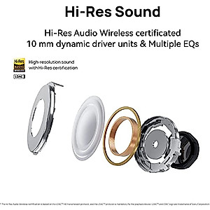 HUAWEI FreeBuds 5i Wireless Earbuds - Noise Cancelling Earphones with Long Lasting Battery Life - Bluetooth and Water Resistant in-Ear Headphones with Hi-Res Sound Certified - (Nebula Black)