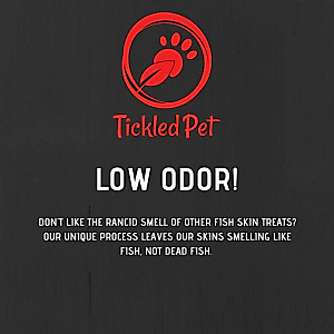 TickledPet Icelandic Cod Fish Skin Twists, 5 oz - Natural Dog Chews, Long-Lasting, Grain-Free Treats - Dental Health Booster, Omega-3s, Human-Grade, All Life Stages