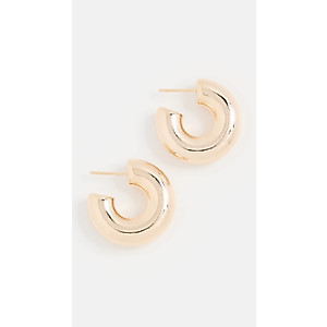 Adina's Jewels Women's Bubble Hoop Earrings, Gold, One Size