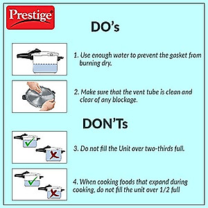 Prestige PRSAH2 Pressure Cooker, Small, Silver