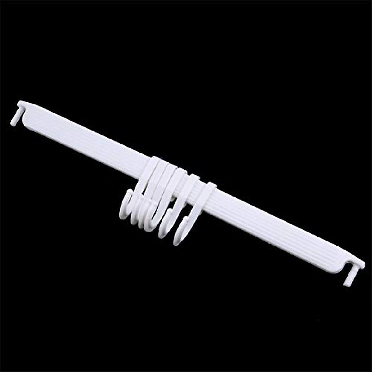 Idiytip 6 Row Waterproof Oilproof Strong Sticking Wall Hanger Corner Adhesive Hook Kitchen Bathroom Self Hooks Stick Home Decor,White