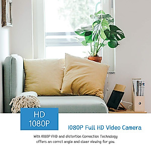 INQMEGA FHD 1080P WiFi Home IP Camera, Indoor Pan/Tilt 2.4Ghz Wireless Security Camera,Nanny cam with Auto Tracking, Cloud Service, Night Vision, Two Way Audio for Baby/Elder/Pet (White) (IL-HIP291G-2M-AI)