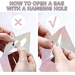 YOTOZU 100-Pack Holographic Resealable Bag Ziplock Food Storage Aluminium Foil Mylar Smell Bag Plastic Flat Packaging Pouch for Party Favor Food Candy Jewelry Lip Gloss Optional Multi Color（Blue,4x6）