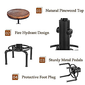 FUBIRUO Kitchen Table Set, 3 Piece Pub Table Set, Modern Round bar Table and Stools for 2, Bistro Bar Height Table Industrial Bar Stools Height Adjustable Easy Assemble for Kitchen Dining