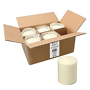 Stonebriar 35 Hour Long Burning Unscented Pillar Candles, 3x4, Ivory