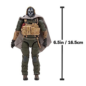 Call of Duty "Ghost (Jawbone) - 6.5-inch Articulated Figure with Swappable Hands and Weapon Accessories