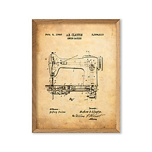Sewing Patent Poster Set Sewing Room Art Craft Room Decor Sewing Machine Dressform Mannequin Seamstress Wall Decor Sewing Room Artworks Tailors Wall Art Gift For Sewer 8x10 Unframed Print Set