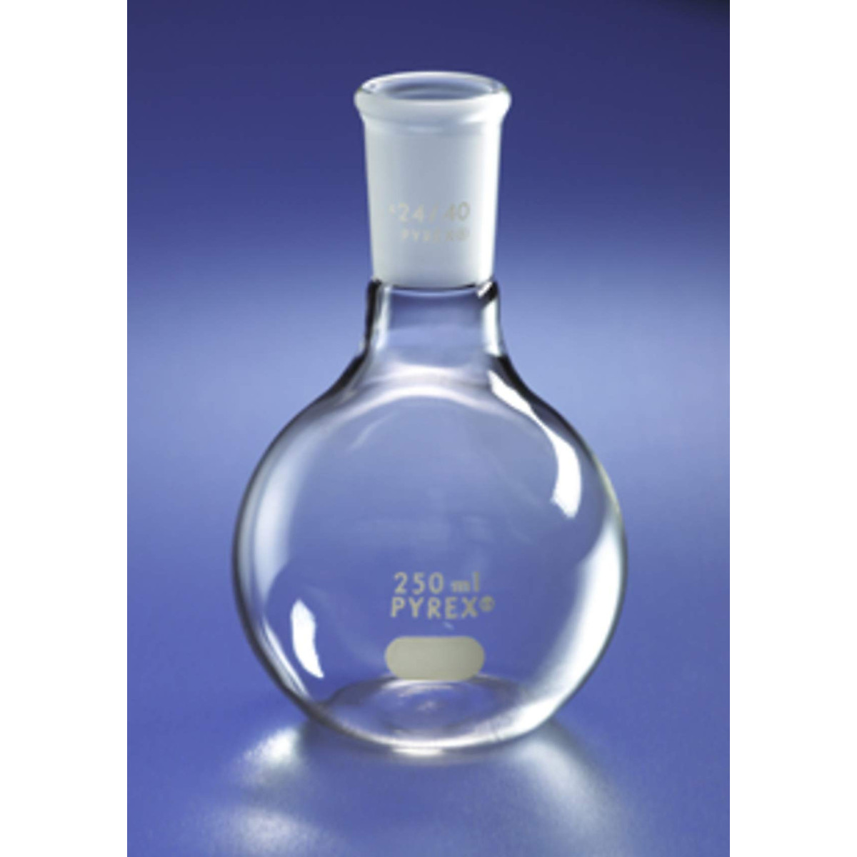 Corning 4100-1L, Pyrex Boiling Flask, Flat Bottom, Short Neck, 1000mL Capacity