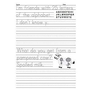 Handwriting Practice Book for Kids Ages 6-10 : Printing workbook for Grades 1, 2 & 3, Learn to Trace Alphabet Letters and Numbers 1-100, Sight Words, ... and Math Drills for Grades 1, 2, 3 & 4)