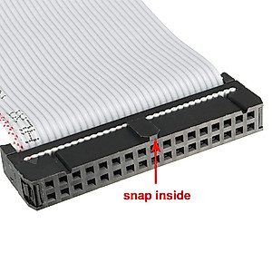 uxcell IDC Gray Wire Flat Ribbon Cable 34 Pins 128cm Length 2.54mm Pitch Type-B