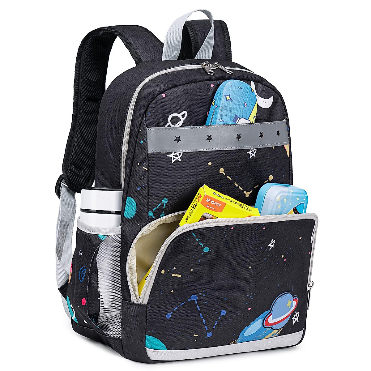 LOIDOU Kids Backpack Boys Elementary Kindergarten Preschool School Bag Bookbag 16 InchSpace Backpacks for Kids 4+