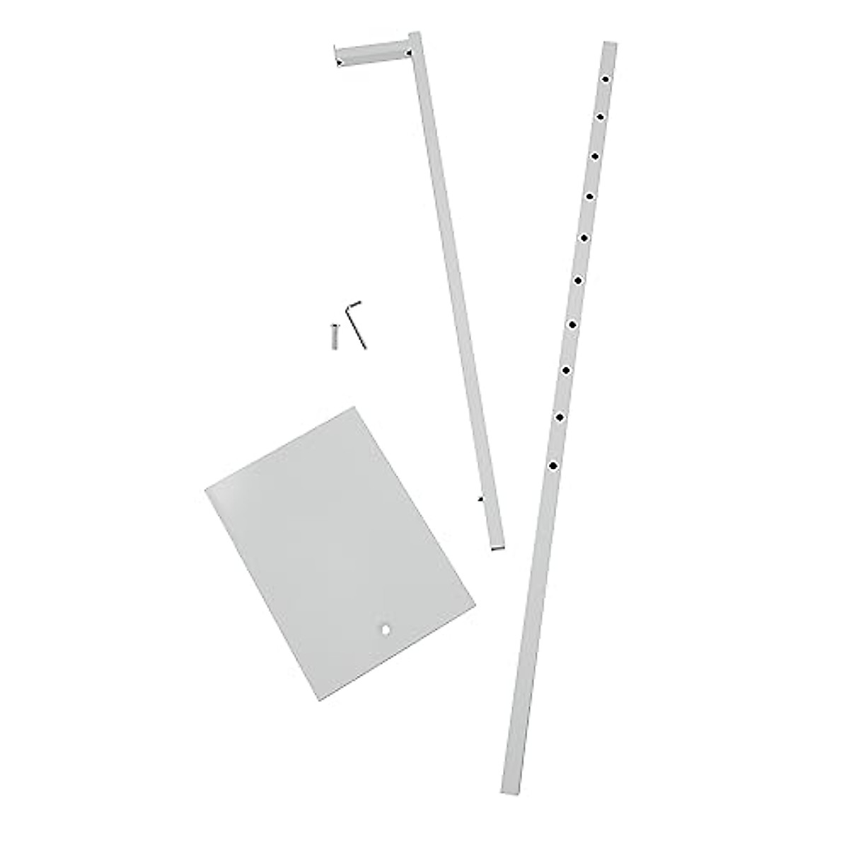 SSWBasics White Adjustable Single Costumer (Adjustable from 48" to 72")