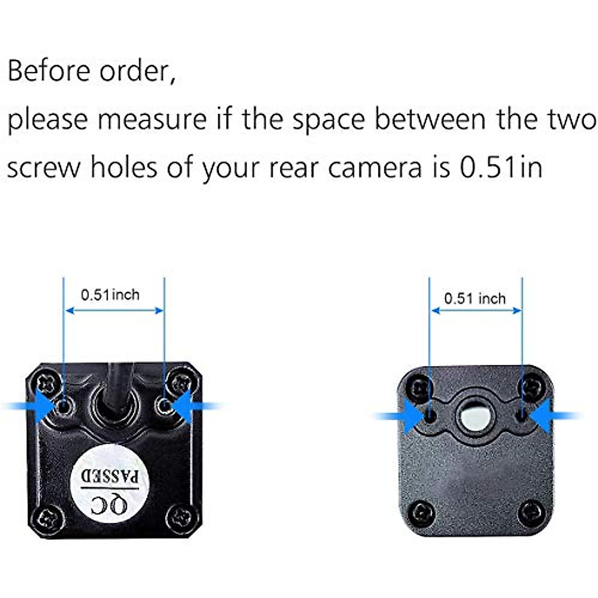 BABYL Universal Car Rear View Camera License Plate Kit Accessories, Only Holder for Backup Camera Reverse Camera