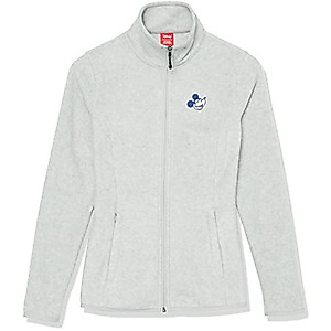 Amazon Essentials Disney | Marvel | Star Wars | Princess Women's Polar Fleece Full-Zip Mock Jackets, Happy Mickey, Medium