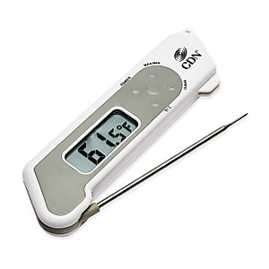 CDN TCT572-W ProAccurate Digital Instant Read Folding Thermocouple Cooking Thermometer-NSF Certified White