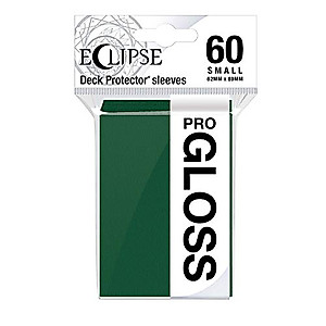 Ultra Pro - Eclipse Gloss Small Sleeves 60 Count (Forest Green) - Protect All Your Gaming Cards, Sports Cards, and Collectible Cards with Ultra Pro's ChromaFusion Technology