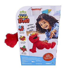 Sesame Street Tickliest Tickle Me Elmo, Laughing, Talking, 14-Inch Elmo Plush Toy, Toddler, Kids 18 Months & Up