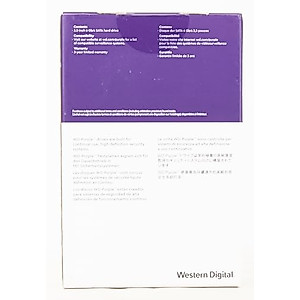 WD Purple 6TB Surveillance 3.5 Inch Internal Hard Drive - Allframe 4K - 180TB/yr, 64MB Cache, 5640 RPM Class