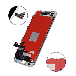 SIMDOG for iPhone 8/ SE 2020 2nd Generation Screen Replacement Black,LCD Touch Digitizer with Repair Tools for A2275, A2298, A2296.with Screen Protector (Black, 8G)…