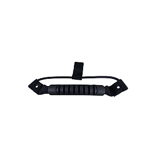 MARINE BOAT CANOE PAIR of BLACK RUBBER KAYAK CARRY HANDLE PADDLE PARK BUNGEE