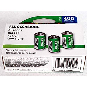 Fujifilm 600018965 Fujicolor Superia X-TRA 400 Color Negative Film (3 Pack)