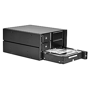 SilverStone FS303-12G Two 5.25" Bay to Three 3.5" SAS-12G / SATA 6Gbit/s trayless hot-swap cage, SST-FS303B-12G