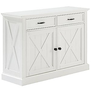 Crosley Furniture Clifton Sideboard, Distressed White