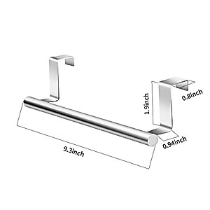 Choxila Over The Door Towel Rack, Stainless Steel Kitchen Hand Towel Holder Hanger Organizer, Hand Towel Rack 2 Pack