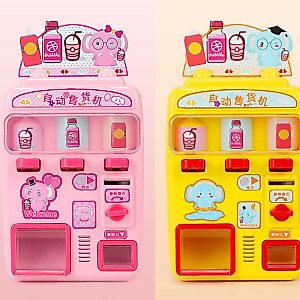 Toyvian Vending Machines Pretend 1 Set Simulation Play House Mini Mini Electronic Vending Juguetes Para Niños Frog Boy Girl Drinks Child Christmas Gifts Balloons Drink Machine Game
