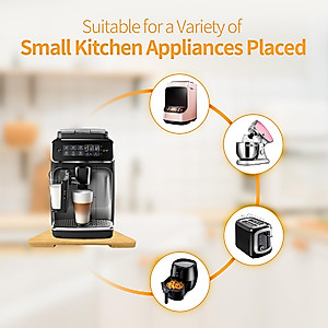 Appliance Slider for Kitchen Small Appliances, Coffee Maker Slider for Counter, Sliding Tray for Stand Mixer, Air Fryer, Espresso Machine, Ideal for Countertop and Under Cabinet Use(14.2"W x 11.7"D)