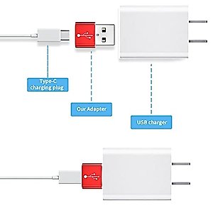 BoxWave Adapter Compatible with Chuwi Hi10 Air - USB-A to C PortChanger (5-Pack), USB Type-C OTG USB-A Convert Charging Data for Chuwi Hi10 Air - Metallic Silver