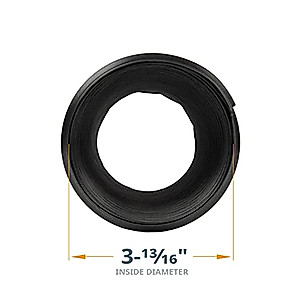 POWERTEC 70128 4-Inch Flexible Dust Collection Hose, Left Spiral, Black