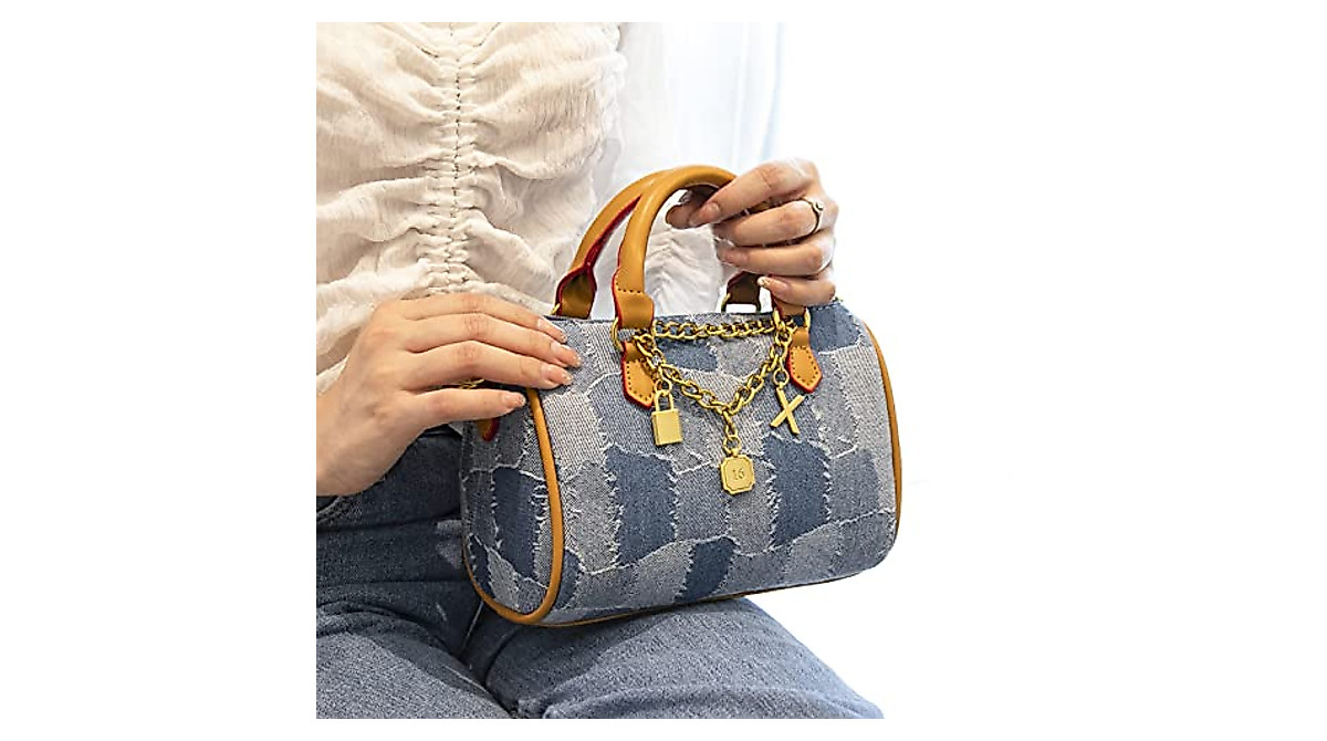 Stylish Mini Denim Purse - Versatile Crossbody & Satchel Bag