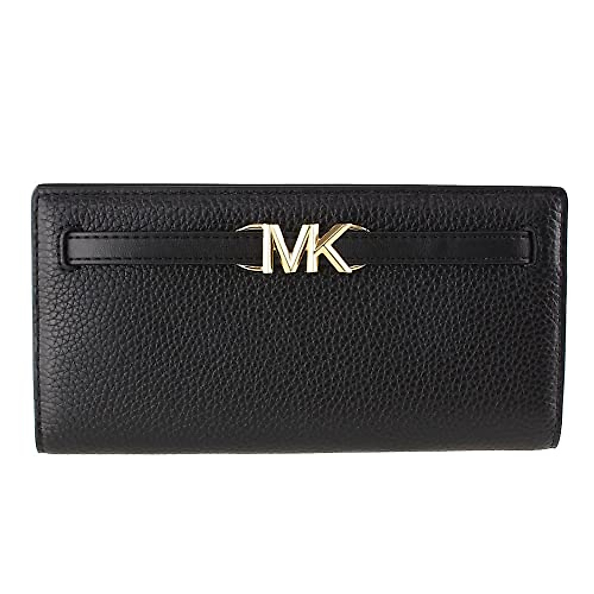 Michael Kors Large Snap Leather Wallet, Black