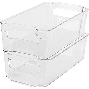 Simple Houseware Stackable Can Rack Organizer + Kitchen Bin Organizer