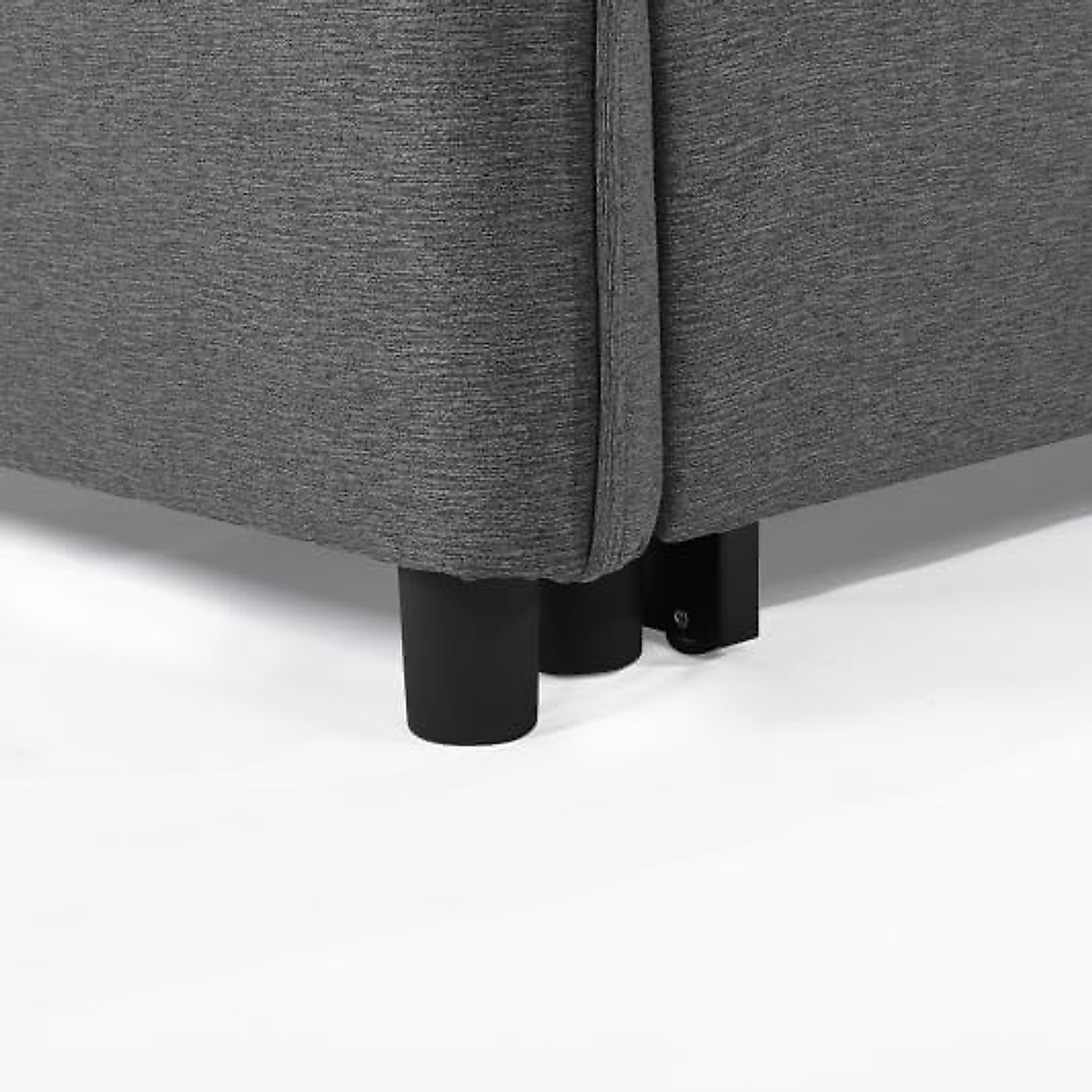 74.5" W Futon Loveseat W/Pull Out Sleeper Couch Bed and 2 Pillows,3 in 1 Reclining Backrest Love Seat Convertible Queen Size Sleeper&Sofabed for Home Apartment Office Living Room