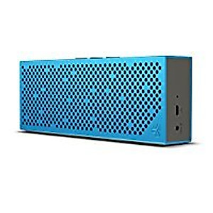 JLab Crasher Slim Wireless Bluetooth Speaker | Multi-Room Party Stereo | Bluetooth 2.1 | 18 Hour Battery Life | Water Resistant & Dust Resistant| USB + AUX Backup Available | Blue