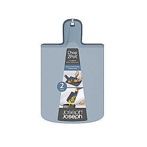 Joseph Joseph 981003 Chop2Pot Plus Foldable Plastic Cutting Board, Small, Sky