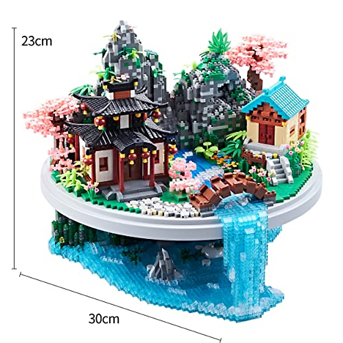 Peachtree Micro Blocks for Adults Mini Bricks Decorative Models Kit, a Chinese Ancient Famous Architecture and Collection DIY Toys Gift Set for Kids (7626 pcs)
