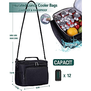 FanFanOK Electric Lunch Box Food Heater 80W Heated LunchBoxes for Adults Work/Car/Truck/Home, 1.8L Portable Food Warmer Heating Lunchbox with Insulated Lunch Bag 12V 24V 110V