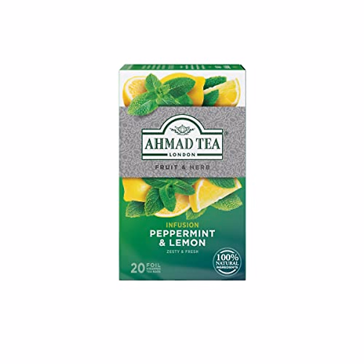Ahmad Tea - Peppermint & Lemon Tea 20 Bags - 30g