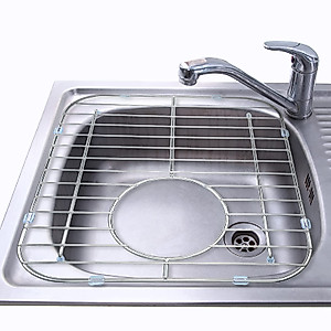 60 Packs Kitchen Sink Rack Feet Sink Rack for Bottom of Sink PVC Sink Protector with Bumpers Protective Sink Cover Farmhouse Sink Accessories Sink Replacement Feet for Kitchen Sink Grid, Clear