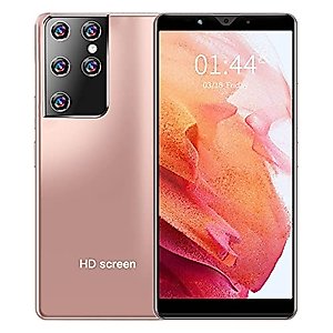 Unlocked Mobile Phones, 6.1 Inch Ultrathin Android Smart Phone HD Full Screen Phone, Dual SIM Deca-core Unlocked Smartphones 1+8G RAM, 2MP+5MP Mobile Cell Phone, Gift for Friends (Rose Gold)