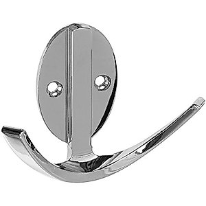 National Hardware S807-065 V8010 Modern Double Robe Hooks in Chrome, 3"