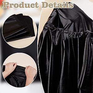 PH PandaHall 1 Yard Black Metallic Foil Fabric 59 Inch Wide Stretch Shiny Fabrics Foil Spandex Fabric for Halloween DIY Sewing Crafting Event Decoration Cosplay Costumes Package Christmas