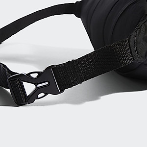 adidas Core Waist Pack Fanny Bag, Black/White/Gold Metallic, One Size