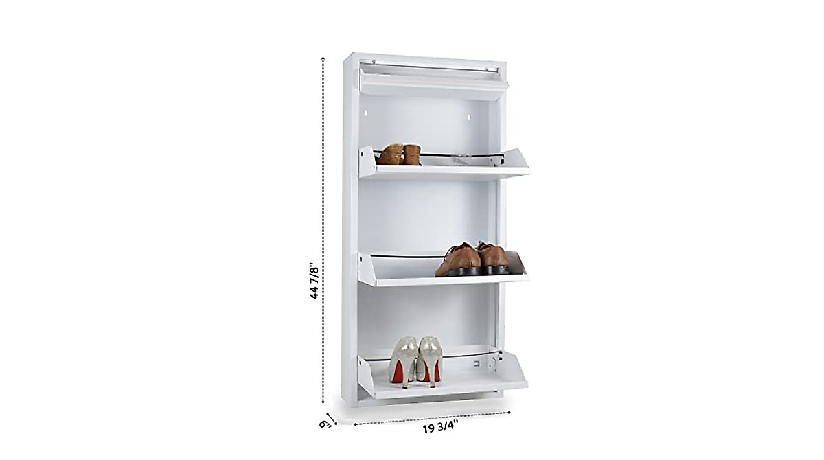 KASER Wall-Mounted Shoe Storage Cabinet for Entryway