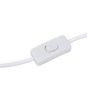 Wallniture Fiore 15 Feet Hanging Lantern Cord with On Off Switch, Room Decor for Pendant Light Bulbs White Socket Set