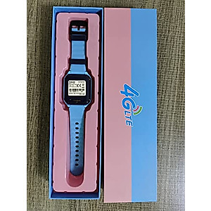 Elderly 4G GPS Smart Watch Real-Time Tracking Two-Way Phone Call GPS Tracker Waterproof Touchscreen Watch with Camera SOS Emergency Alarm Pedometer Tracker Watch Christmas Birthday Gift(Black)